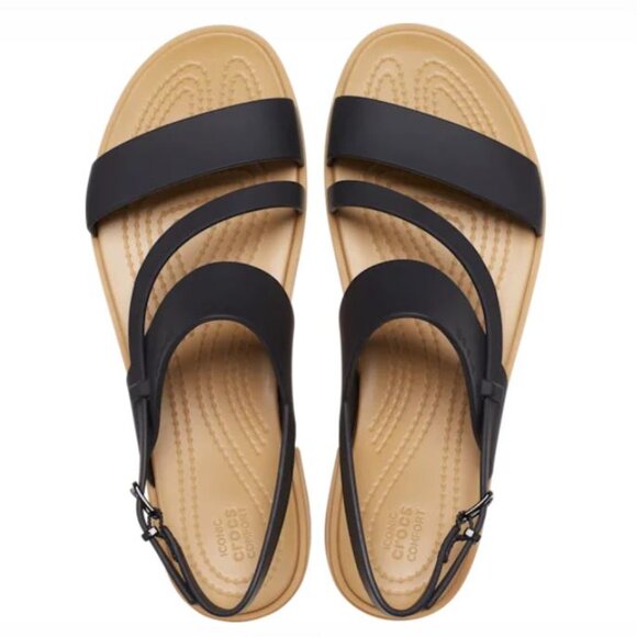 CROCS | Shoes | Crocs Womens Tulum Strappy Sandals Blacktan Womens Size ...